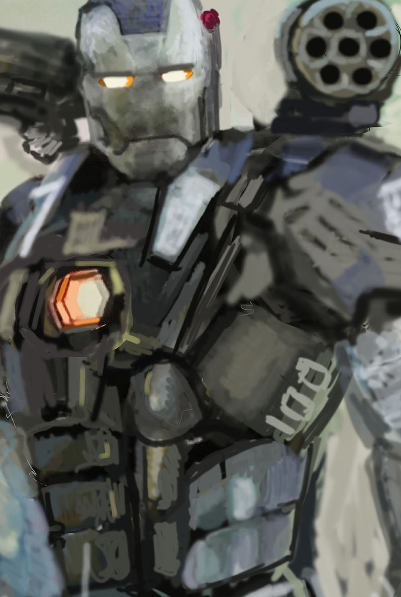 War Machine Sketch Robert Atkins Art: War Machine....AVENGERS CARDS!